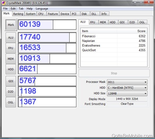 Lenovo X200 Tablet PC vs Dell Latitude XT Tablet PC: Benchmarks
