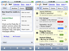 GMail Updates Mobile Web App for iPhone and Android