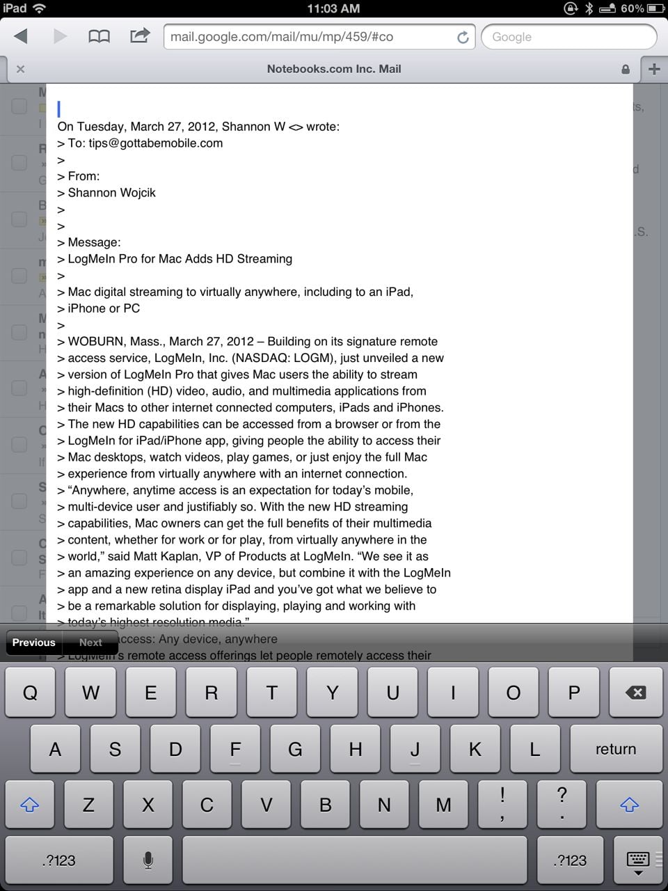 What's the Best Way to Use Gmail on the iPad?