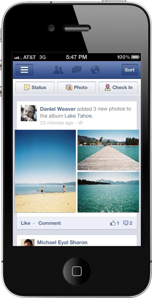 Facebook Changes Mobile News Feed Layout