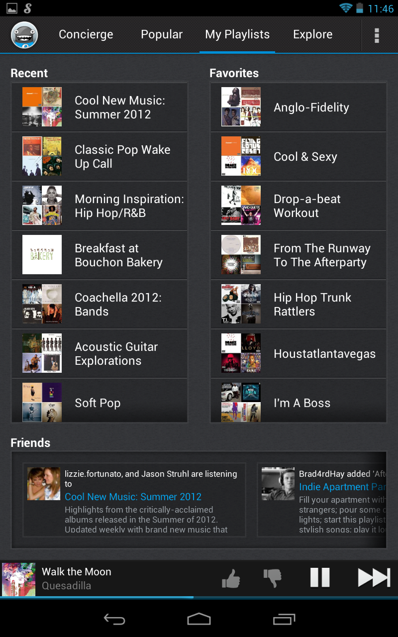 Songza Arrives on Nexus 7 and Android Tablets