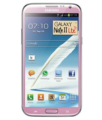 Samsung Galaxy Note 2 Shown in New Color Option