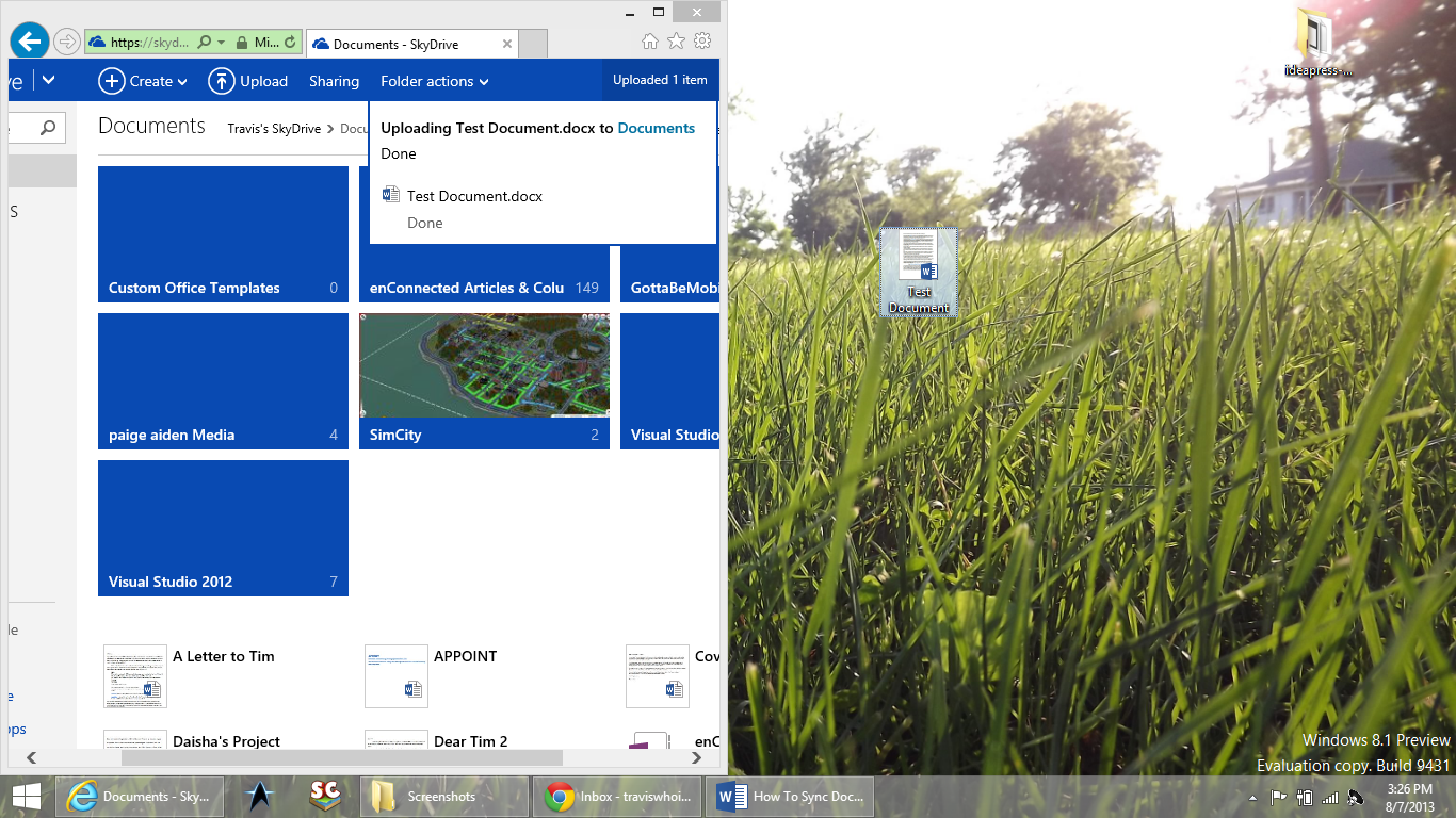How To Sync Documents to Windows Phone Using SkyDrive