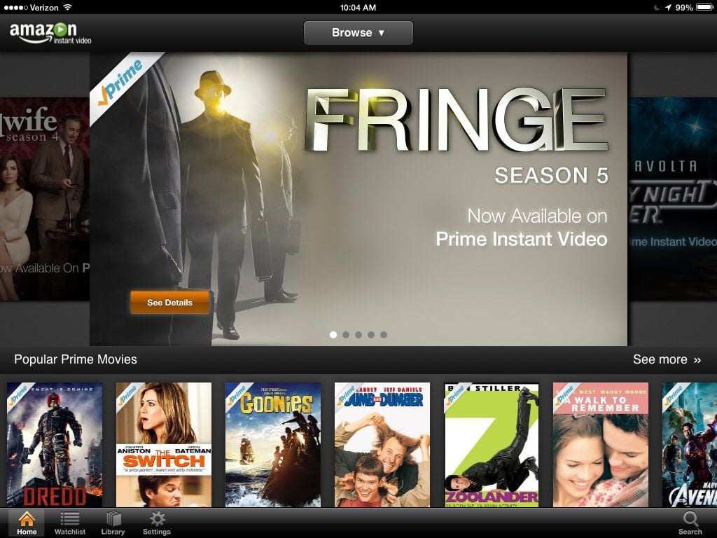 Amazon Instant Video App for iPad Now with AirPlay