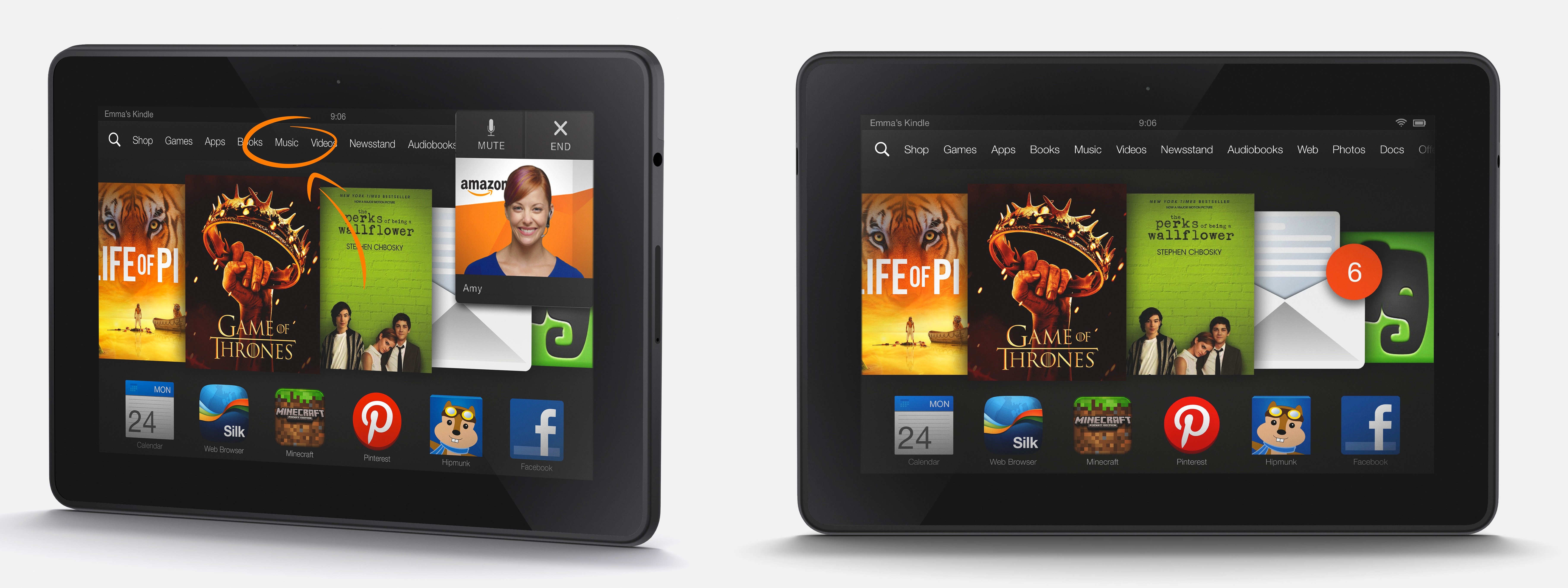 Kindle Fire HD vs. Kindle Fire HDX