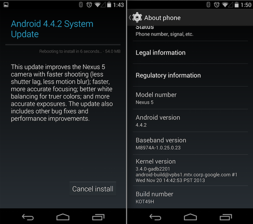 How to Get Android 4.4.2 KitKat For Nexus 4, 5, 7 & 10