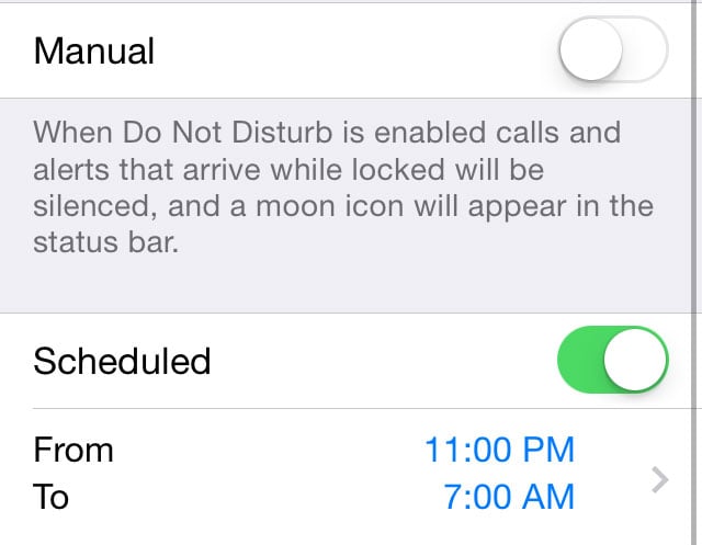 How to Use Do Not Disturb in iOS 7