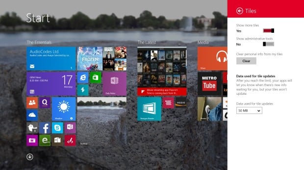 How to Add More Space for Live Tiles in Windows 8.1