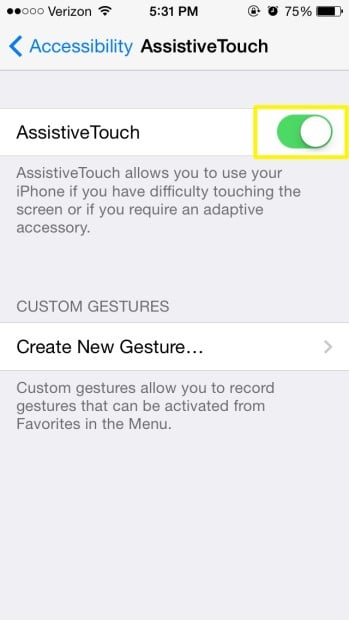 How to Enable Assistive Touch for iPhone