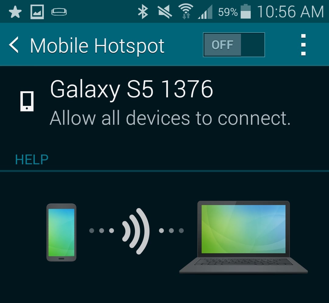 How to Use the Samsung Galaxy S5 as a Personal Hotspot