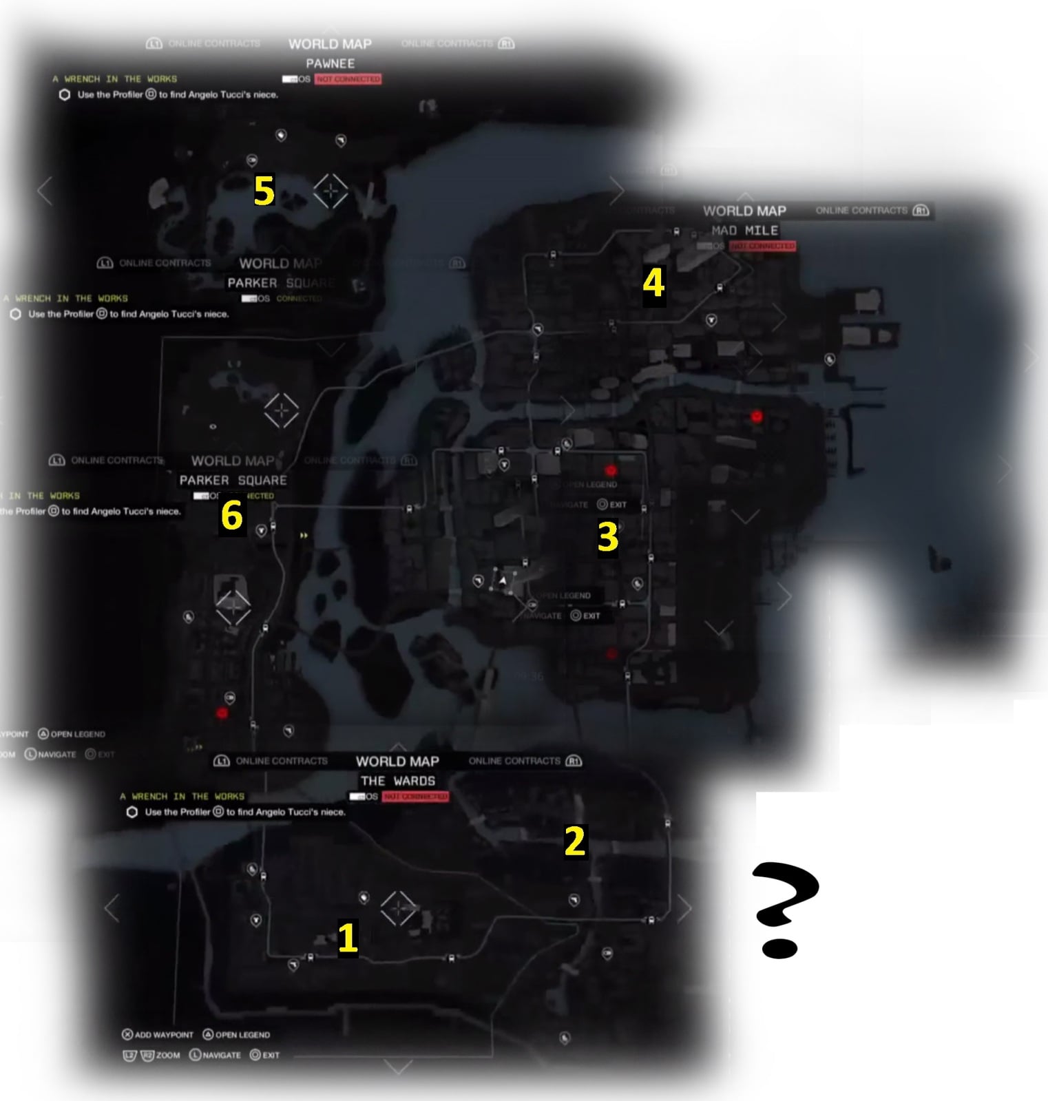 Watch Dogs Map Compared to GTA 5, GTA 4 & Chicago