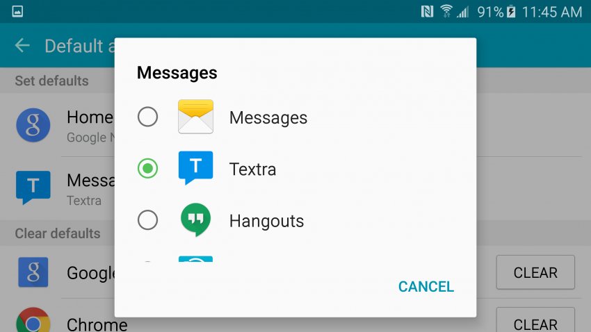 How to Change the Galaxy S6 Text Message App