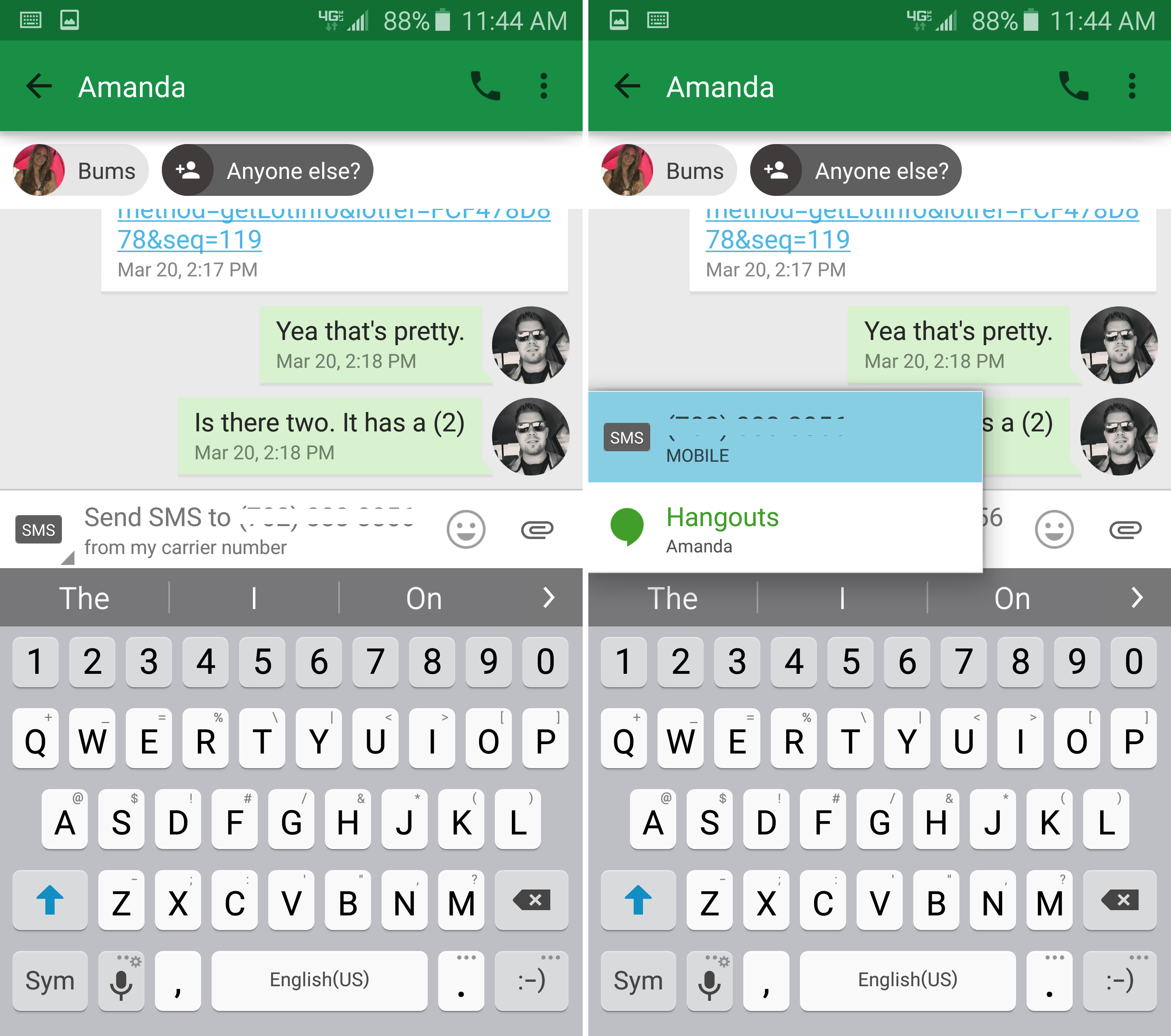 How to Send A Text in Hangouts