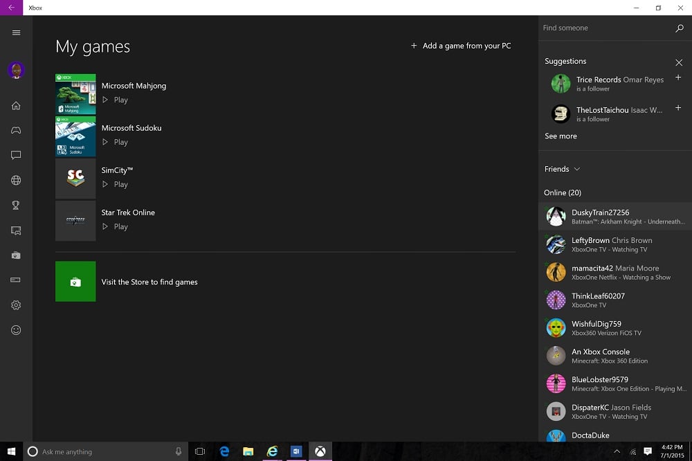 More Xbox Features Arrive Ahead of Windows 10 Release
