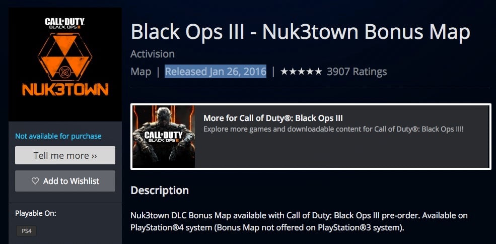 Call of Duty: Black Ops 3 DLC Release Date Details
