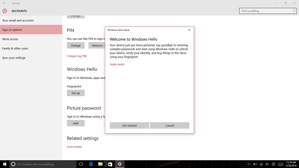 Windows Hello: How to Login to Windows 10 with Your Finger