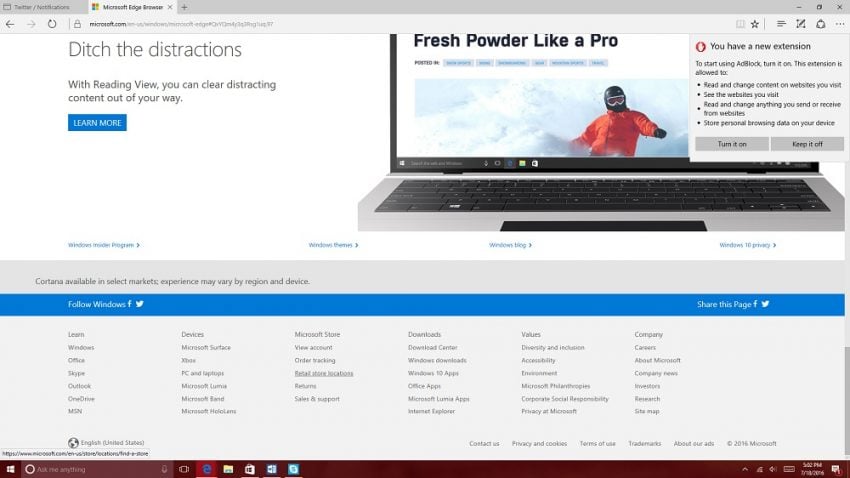 How to Block Ads in Microsoft Edge for Windows 10