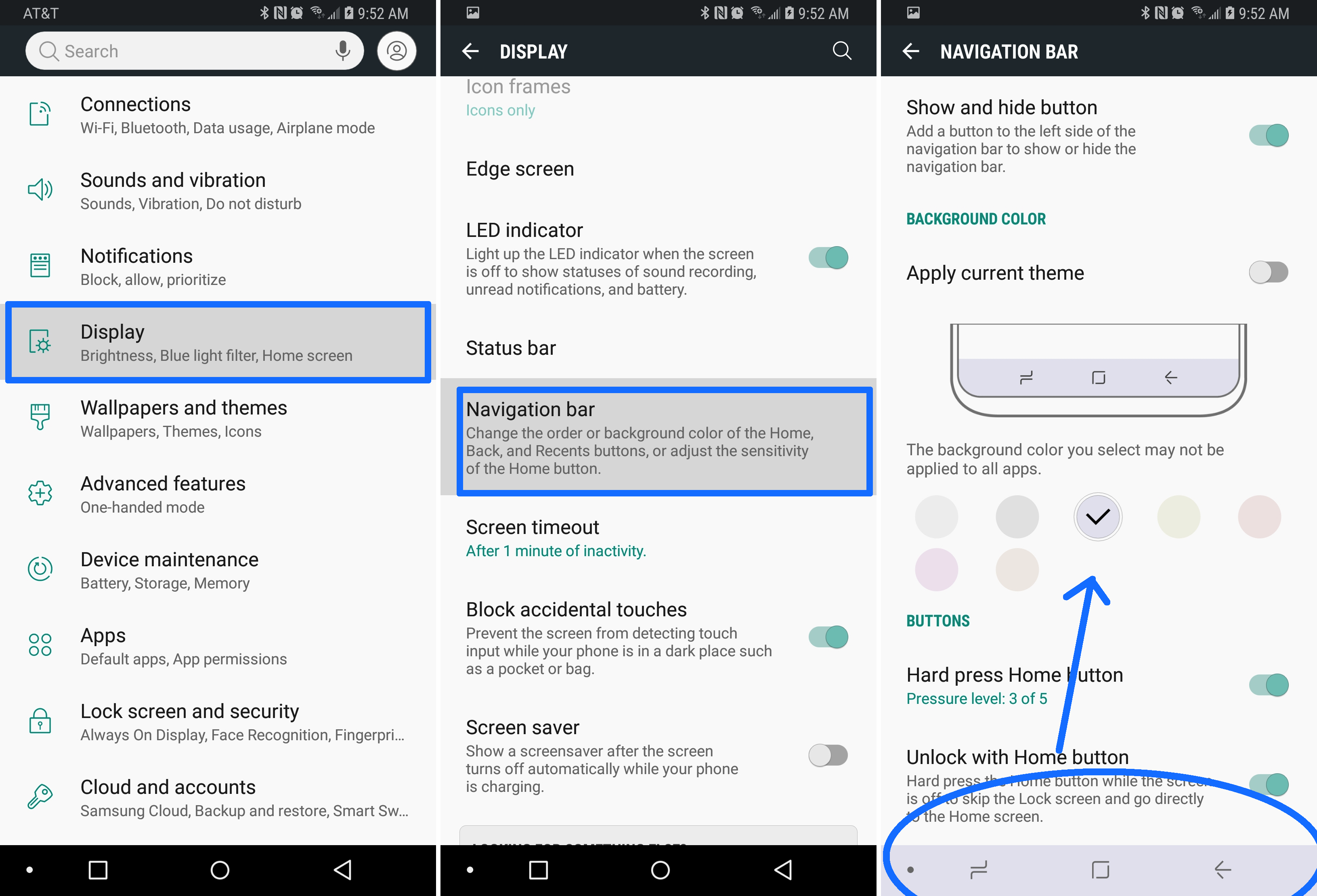 How to Change the Galaxy S9 Navigation Bar