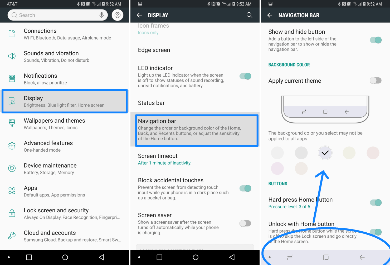 How to Change the Galaxy Note 9 Navigation Bar