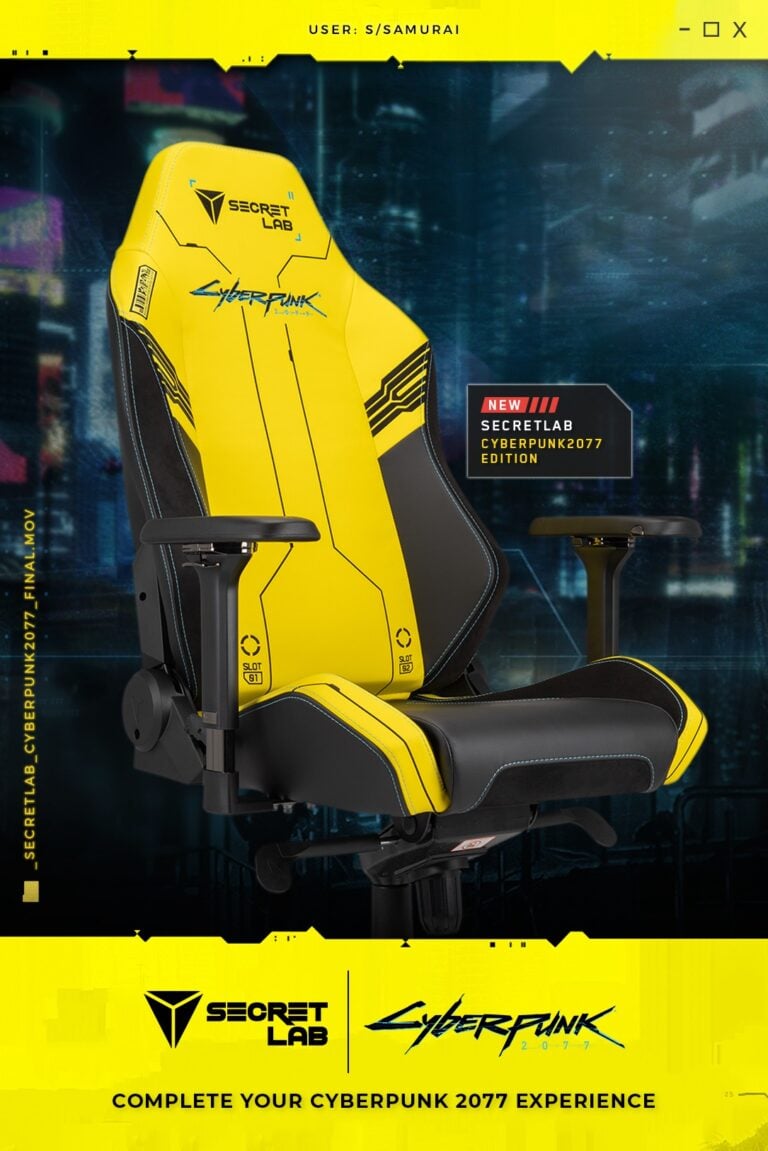 Cyberpunk 2077 x Secretlab Gaming Chair is Neon Fire