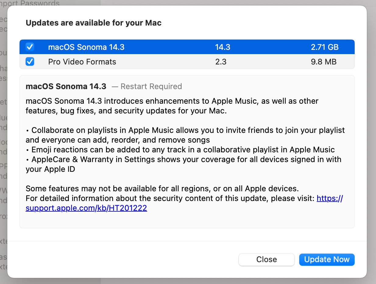 5 Things to Know About the macOS Sonoma 14.3 Update