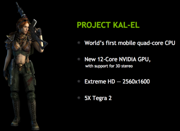 NVIDIA Announces Quad-Core CPU, 12-Core GPU on Mobile